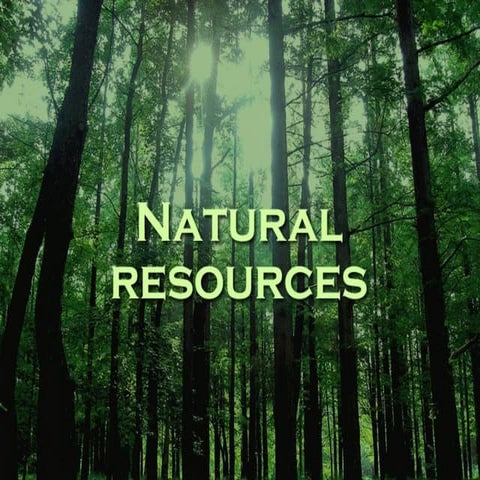 Natural resources | PPT