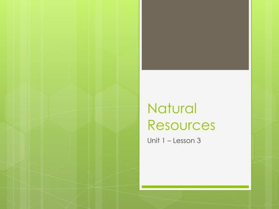 Captial, human, and natural resources | PPTX | Commodities | Economy