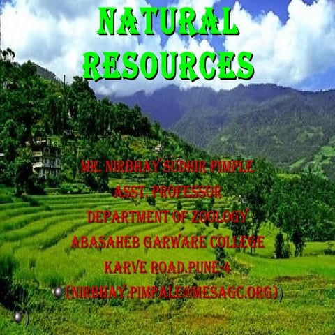 Natural resources | PPT