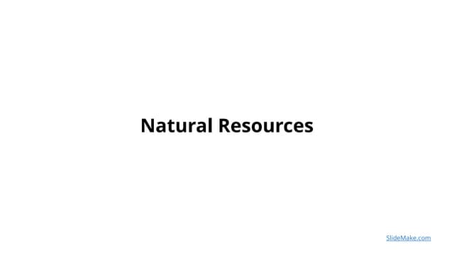 Overview of Natural Resources Environmental Science | PPTX