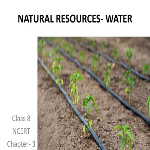 Natural resources water | PPTX | Geography | Science
