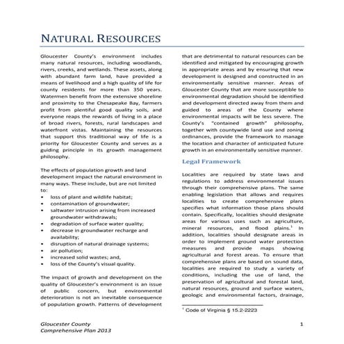 Natural Resources 070213 Gloucester, Virginia | PDF