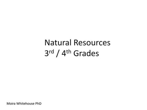 Natural Resources Presentation | PPTX