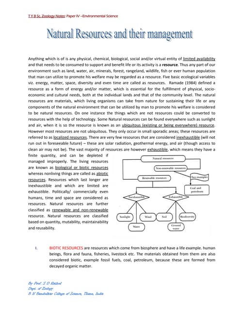 Multidisciplinary nature of environmental studies Definition, scope and ...