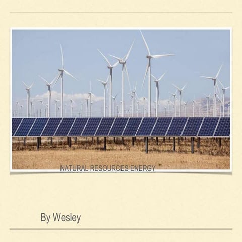 Natural resources energy | PPTX