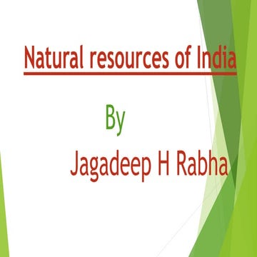 Natural resources of india | PPT