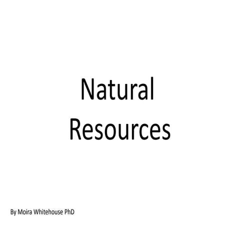 Natural resources (teach) | PPTX
