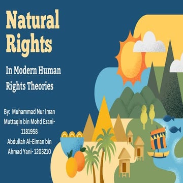 Presentation of Natural Rights in Modern Human Rights Theories | PDF