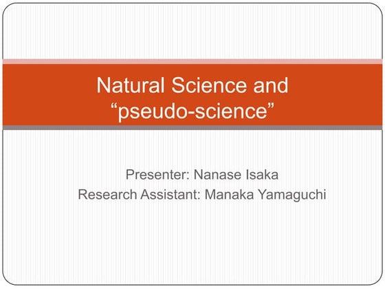 Pseudoscience | PPT
