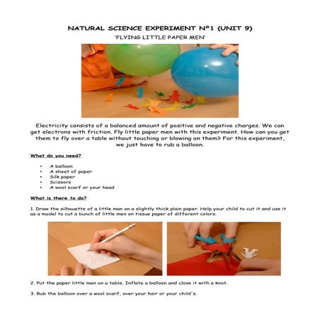 Natural science experiment 1 u9 | PDF
