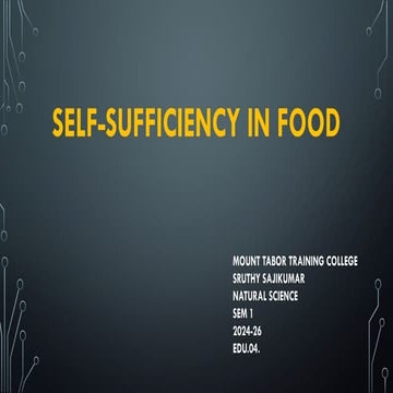 SUSTAINABLE FOOD SYSTEMS | PPT