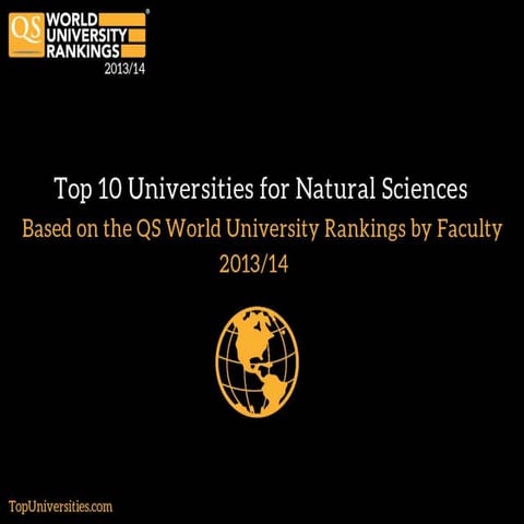 Top 10 Universities for Natural Sciences | PPTX
