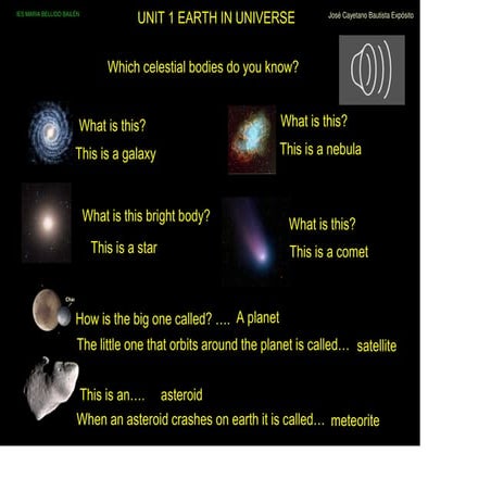 Natural Sciences Unit 1 The Solar System And Earth | PDF
