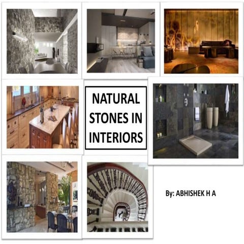 Natural stones in interiors | PPTX