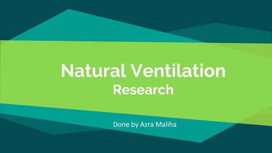 Ventilation - Air movement | PPT