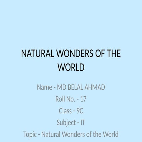 Natural_Wonders_15_Slides.pptx by chat . | PPTX