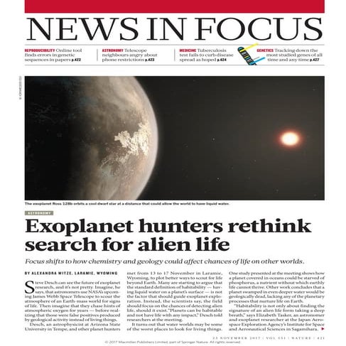 Exoplanet hunters rethink search for alien life | PDF