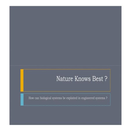 Nature knows best | PDF | Computer Networking | Computing