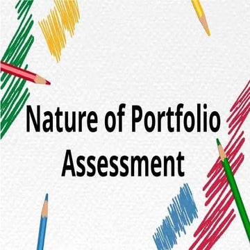 Portfolio-Assessment, Teaching Assessment | PPTX