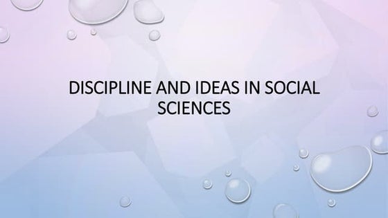 BRANCHES OF SOCIAL SCIENCE | PPTX