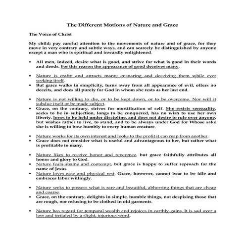 Nature and Grace | PDF