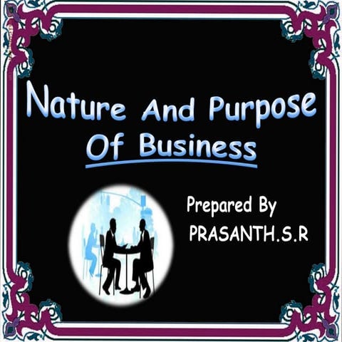 Nature and purpose | PPTX