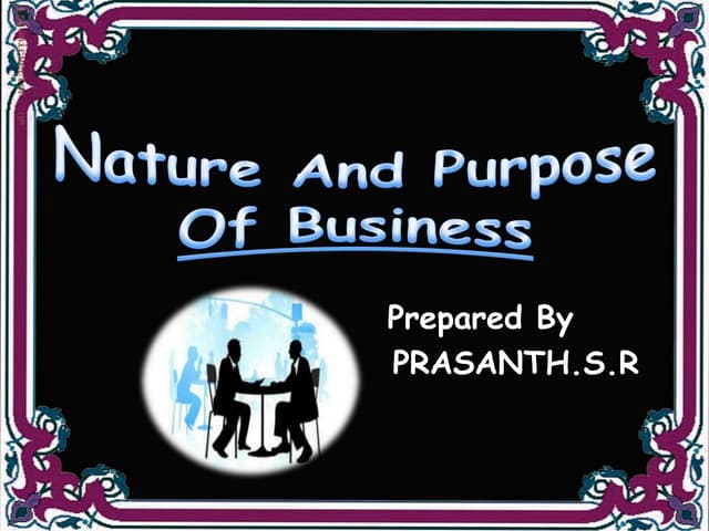 Basic concept of business | PPTX