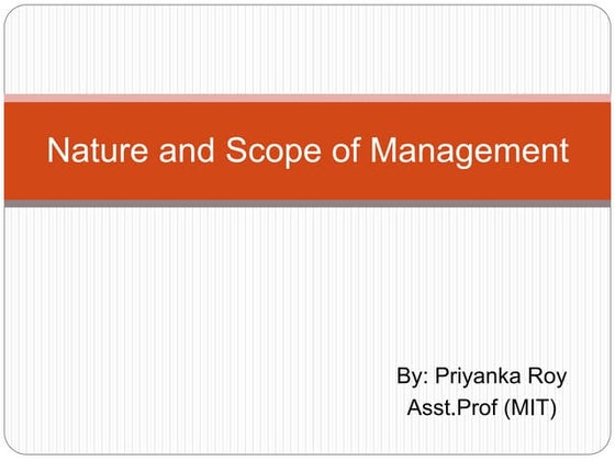 Principles of Management | PPT