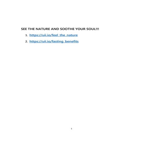feel the nature | PDF