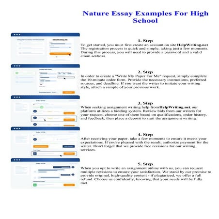 Nature Essay Examples For High School | PDF