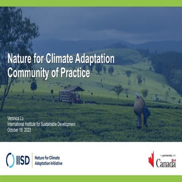 Nature for Climate Adaptation Community of Practice | PPTX
