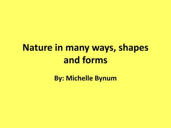 Shapes & forms | PPT
