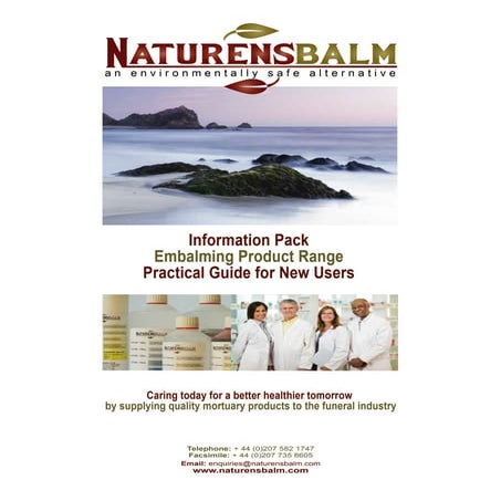 Information on Naturensbalm | A safer alternative to formaldehyde | PDF