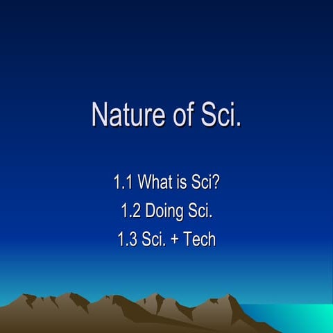 Natureof Sci | PPT
