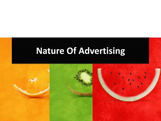 Advertising and Nature | PPT
