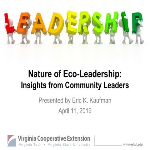 Nature of Eco-Leadership: Insights from Community Leaders | PPTX
