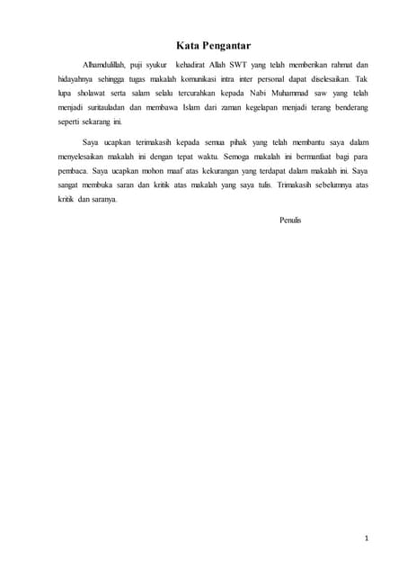 Model Komunikasi Antar Pribadi | PPTX