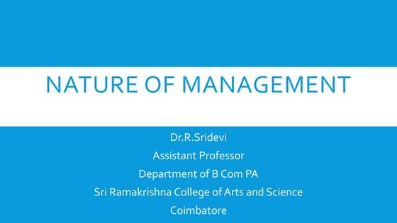 Management concepts introduction | PPT