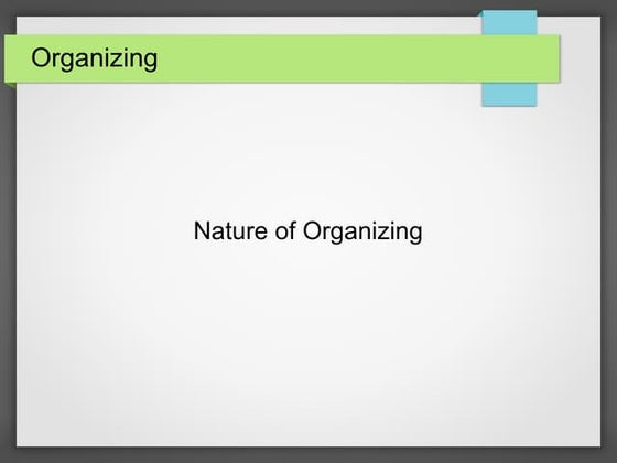 Nature of organization & management | PPT | Executive Leadership ...