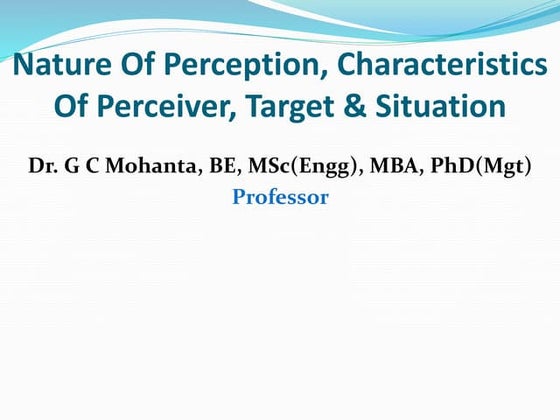 Perception | PPT