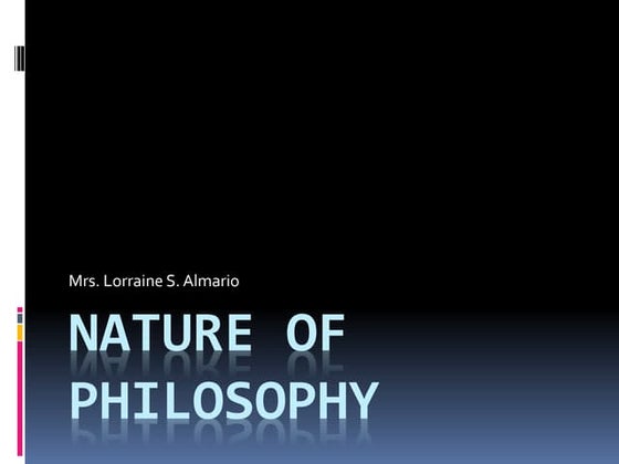 Concept of philosophy | PPT