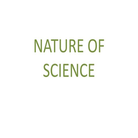 Nature of science | PPTX