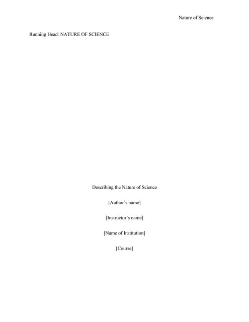 Nature of science | PPTX