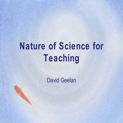 Nature of science for teaching | PPT