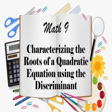 Nature of the roots using discriminant.pptx