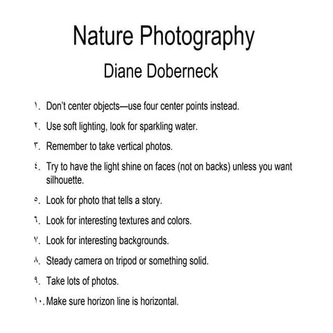 Nature Photography Powerpoint | PPT