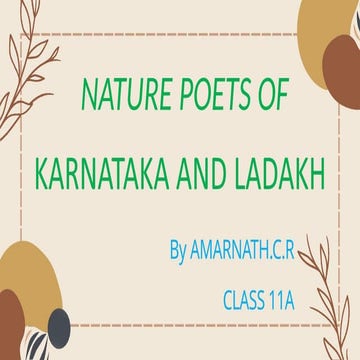 NATURE POETS OF KARNATAKA AND LADKH.pptx