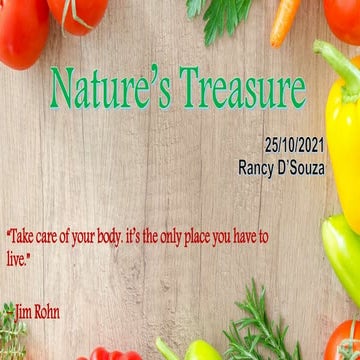 Nature's treasure | PPTX