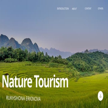 Nature tourism. examples of china and uzbekistan | PPT