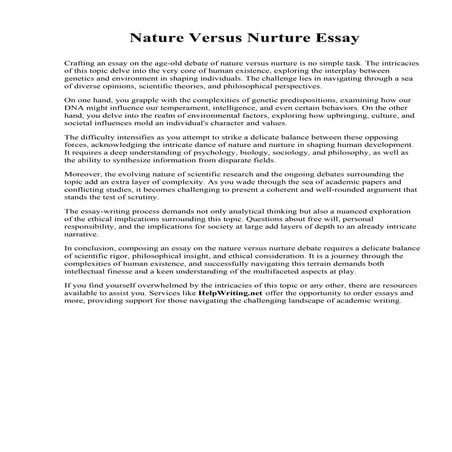Nature Versus Nurture Essay.pdf